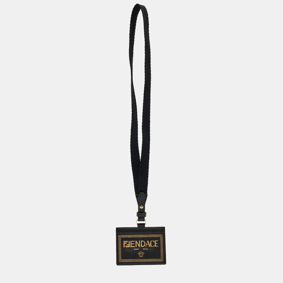 Fendi | Bags | Fendi X Versace X Versace Blackgold Leather Fendace ...